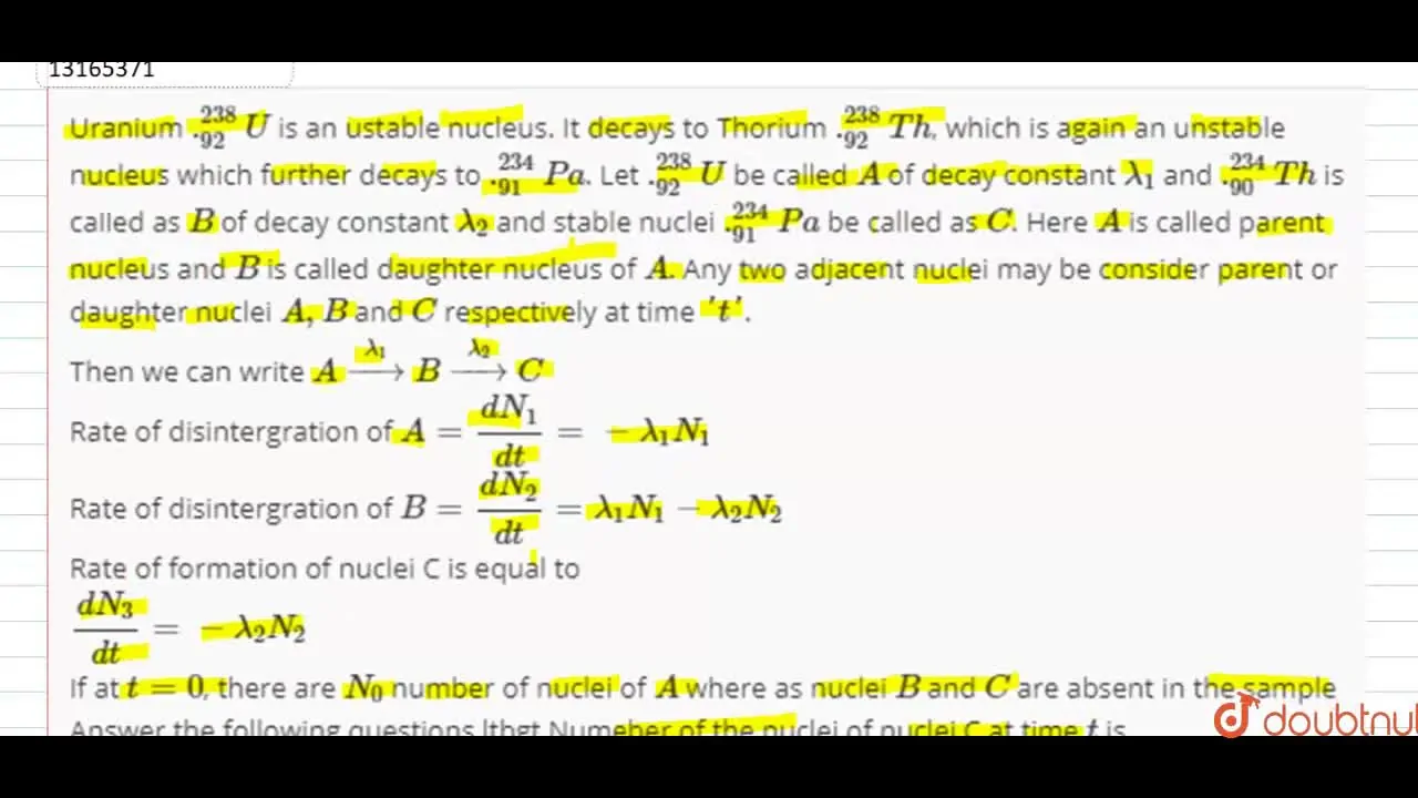 N(0)(lambda(1))/(lambda(2)-lambda(1))(e^(-lambda(2)t)-e^(-lambda(1)t))