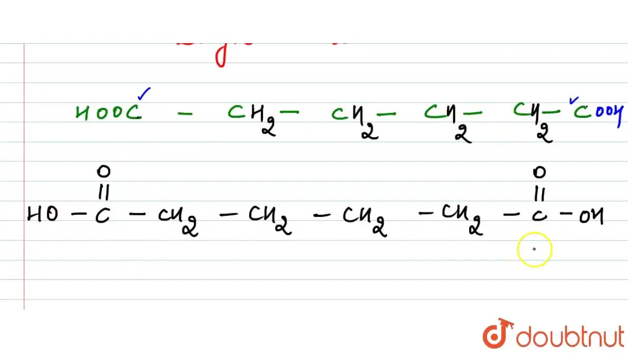 Draw the structure of hexane-1, 6-dioic acid.