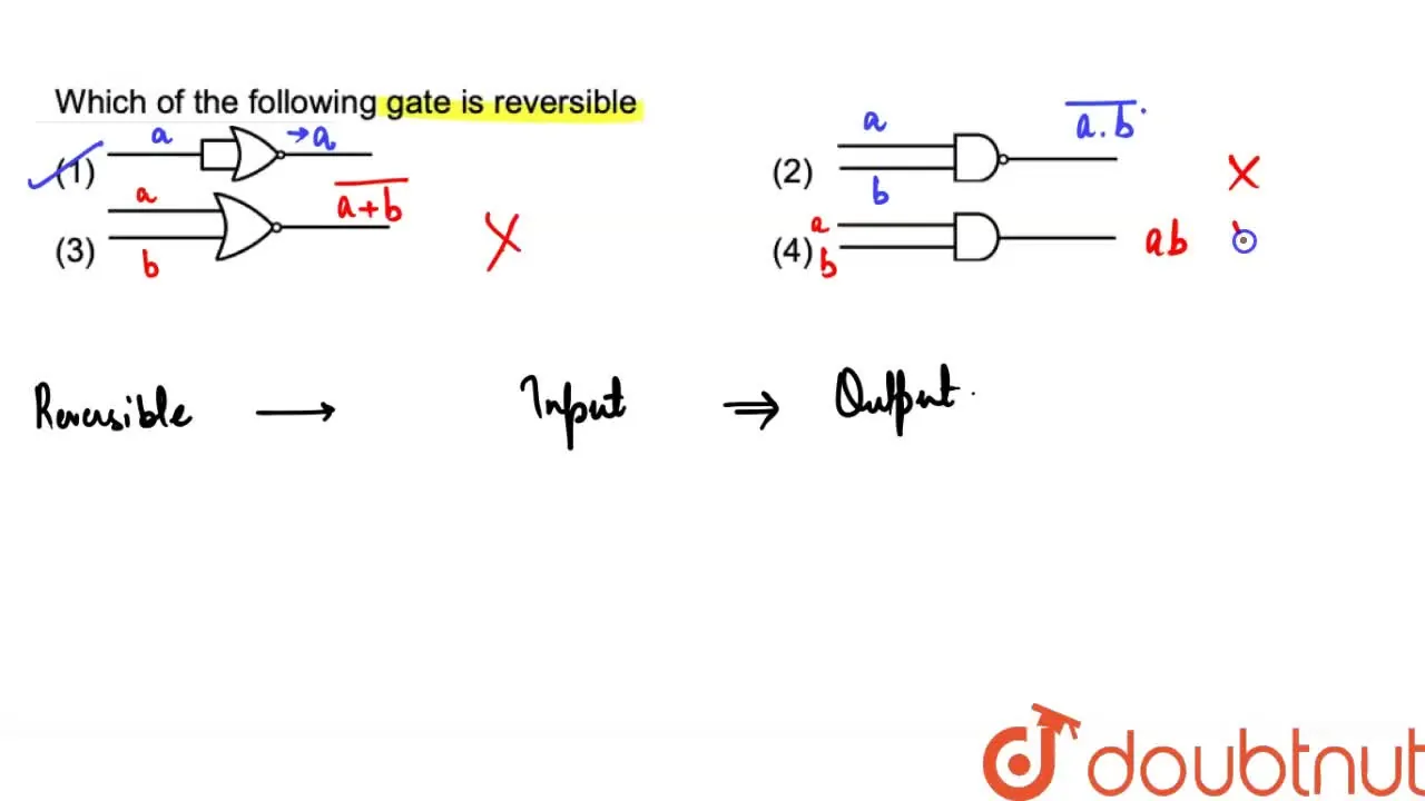 Which of the following gate is reversible