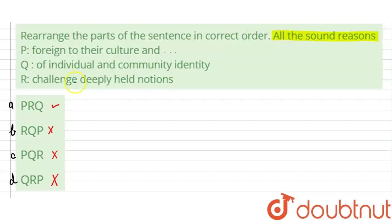 Rearrange the parts of the sentence in correct order. All the sound re