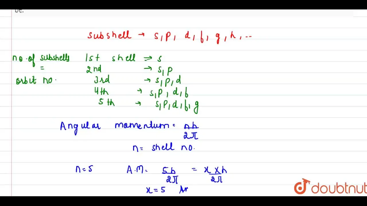 The angular momentum of electron in the shell in which the g-subshell