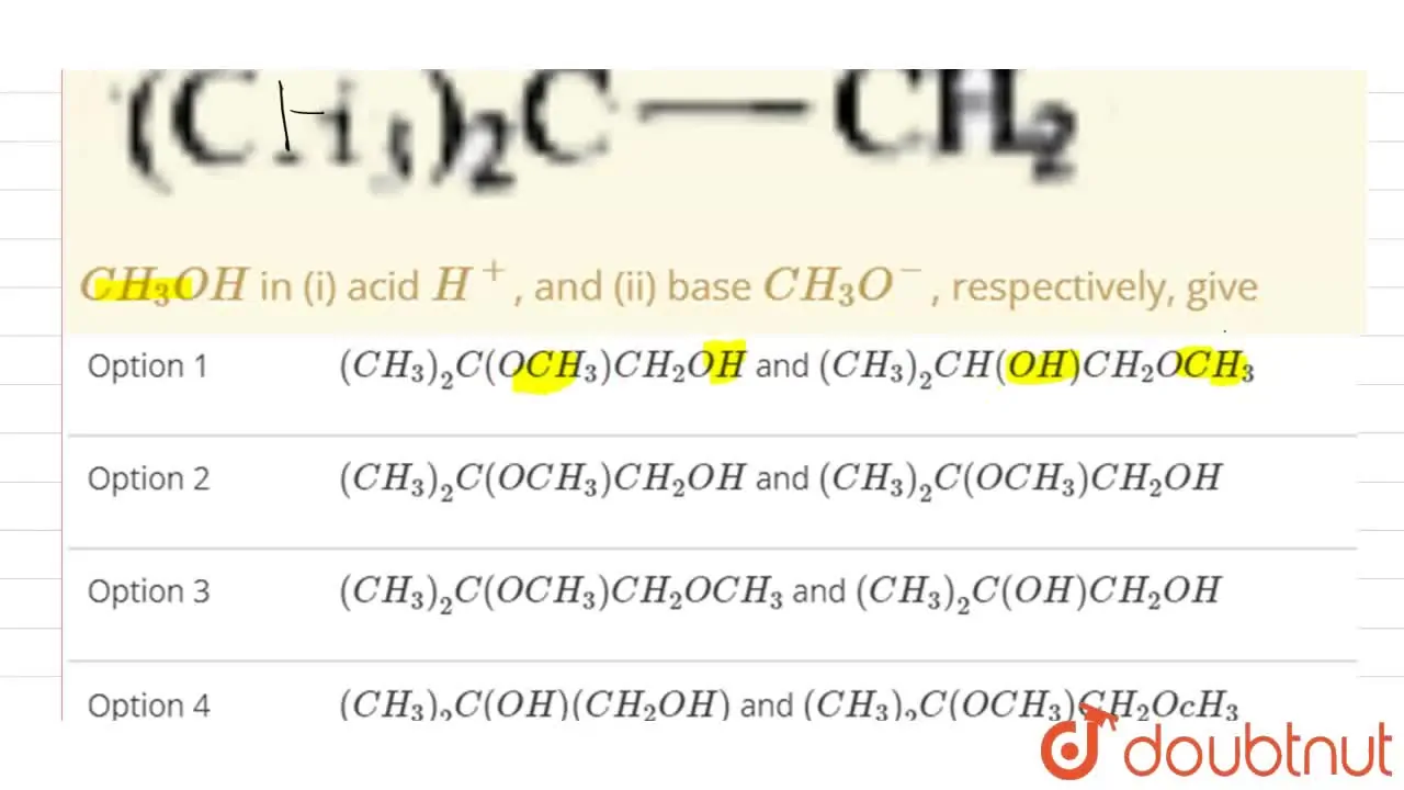 [Malayalam] (CH(3))(2)C (OCH(3))CH(2)OCH(3) and (CH(3))(2)C (OH) CH(2)