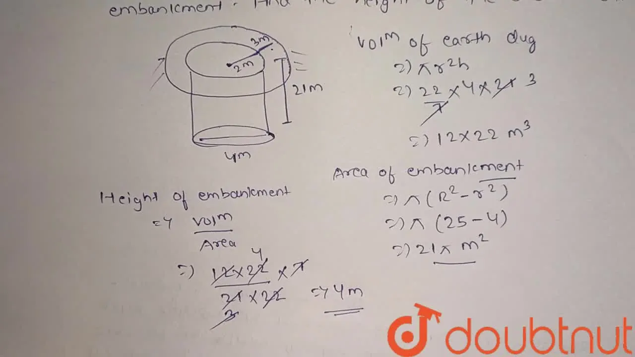 A well of diameter 4 m is dug 21 m deep . The earth taken out of ot ha