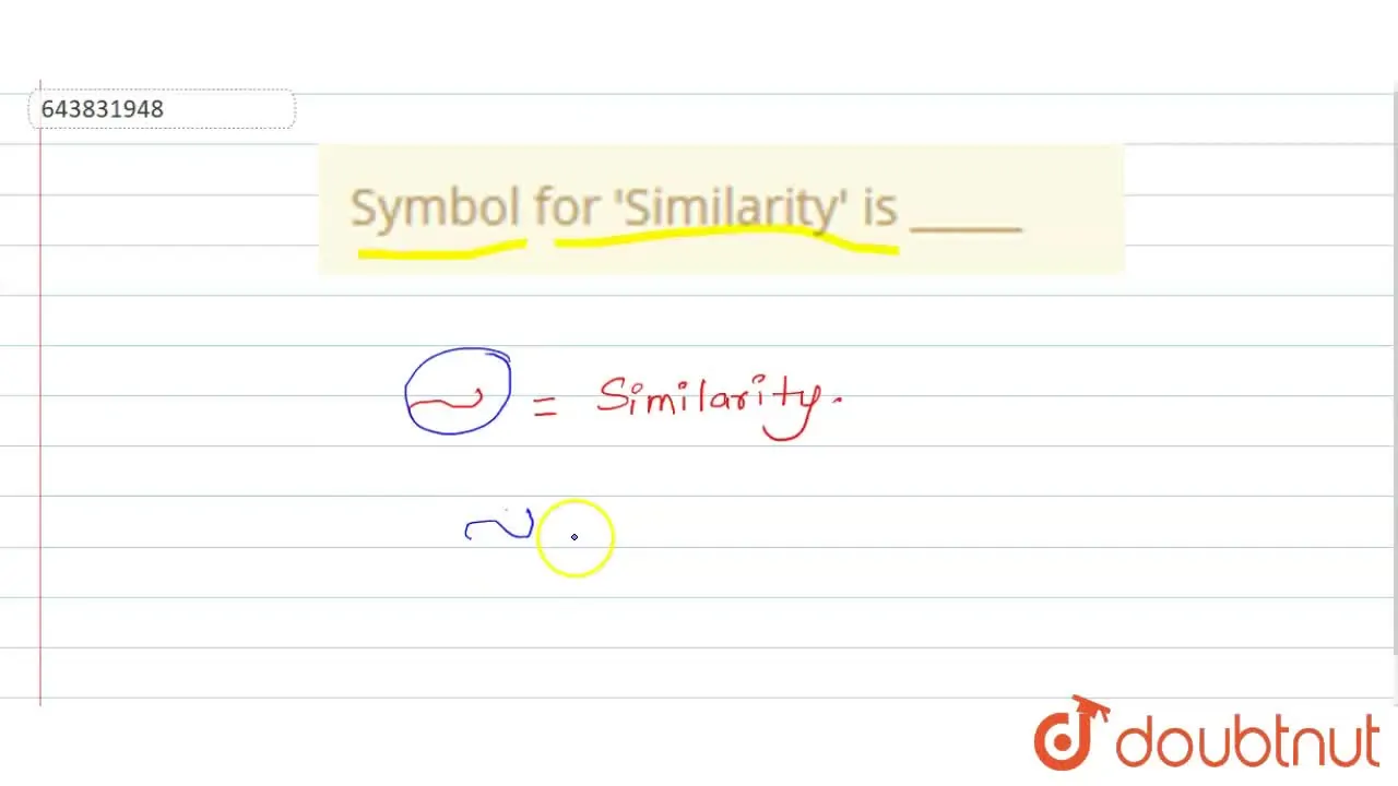 [Telugu] Symbol for 'Similarity' is