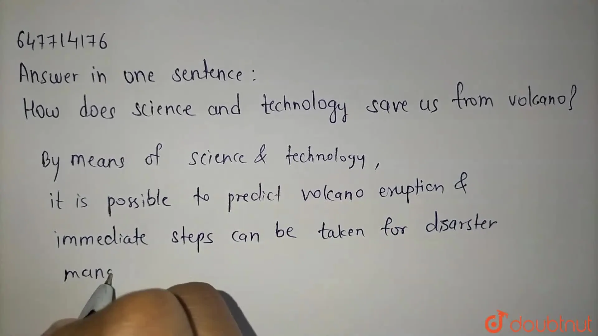 [Marathi] Answer in one sentence : How does science and technology sa
