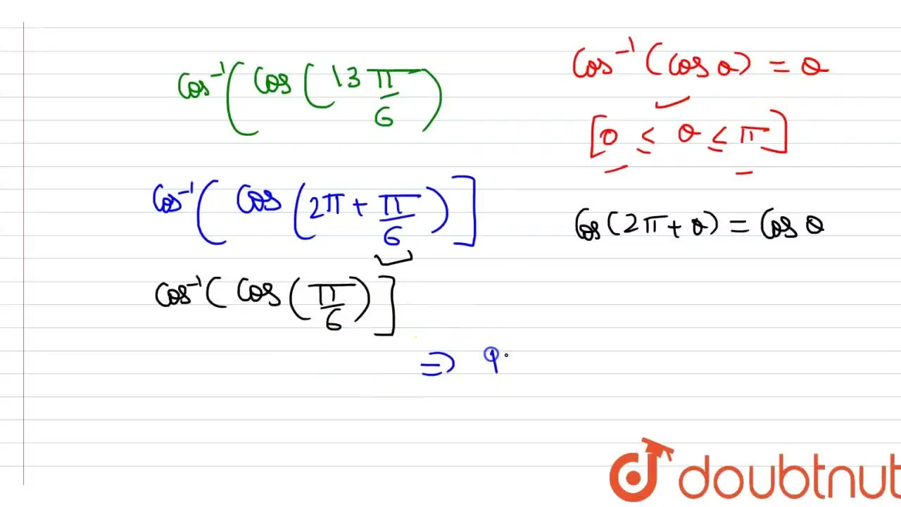 Punjabi The Value Of Cos 1 cos 13pi 6 Is Punjabi The Value Of Cos 1 cos 13pi 6 Is