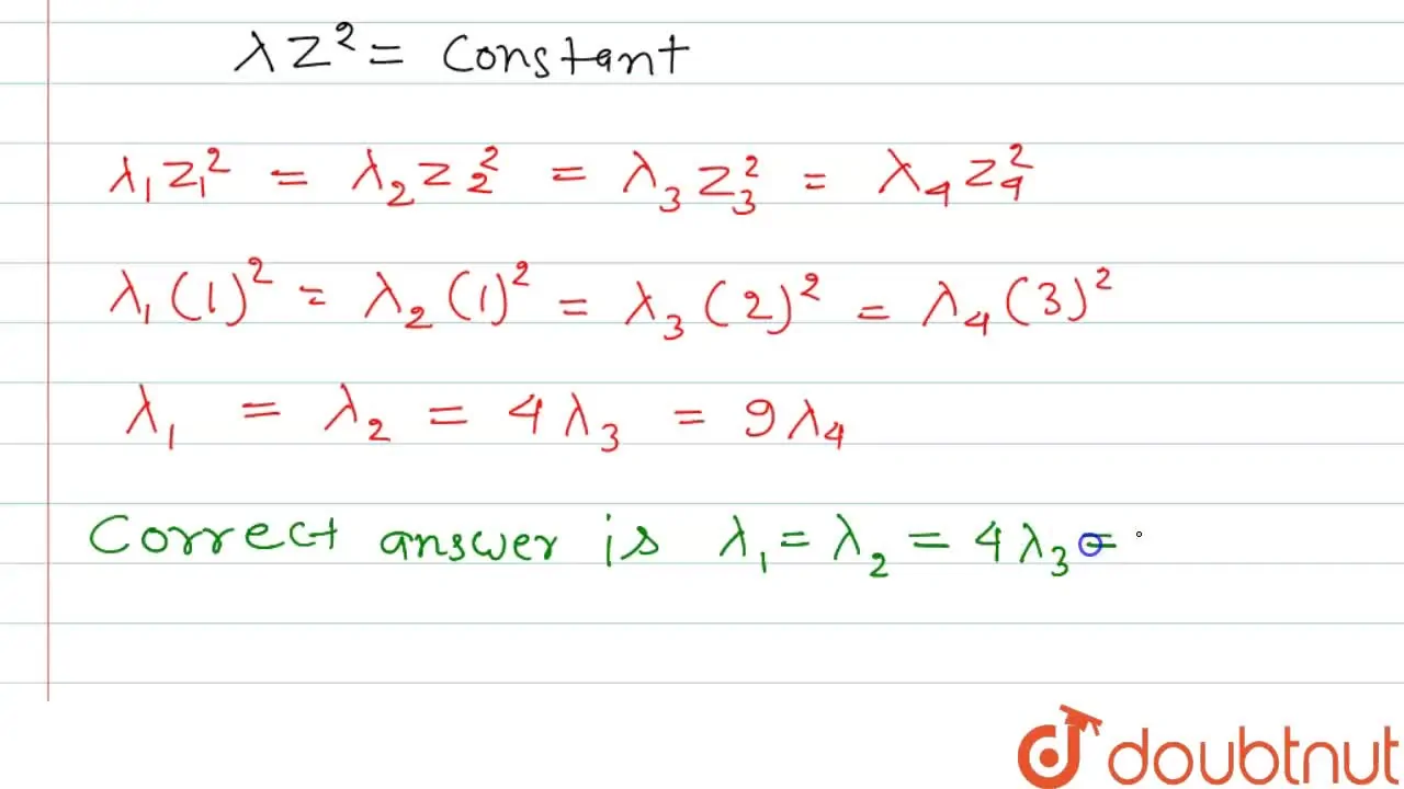 lambda(1)=2lambda(2)=2lambda(3)=lambda(4)