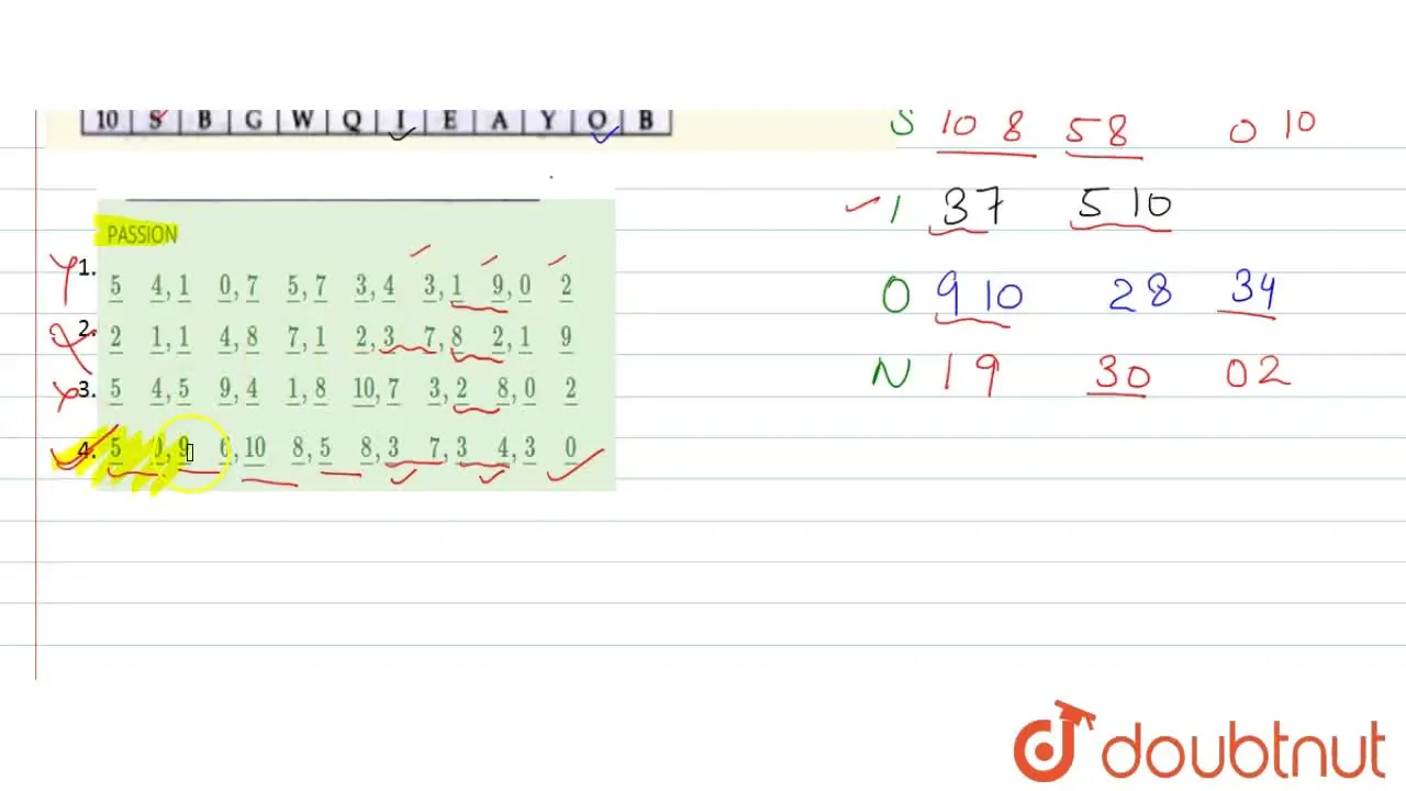underline(5)" " underline(4),underline(5)" " underline(9), underline(
