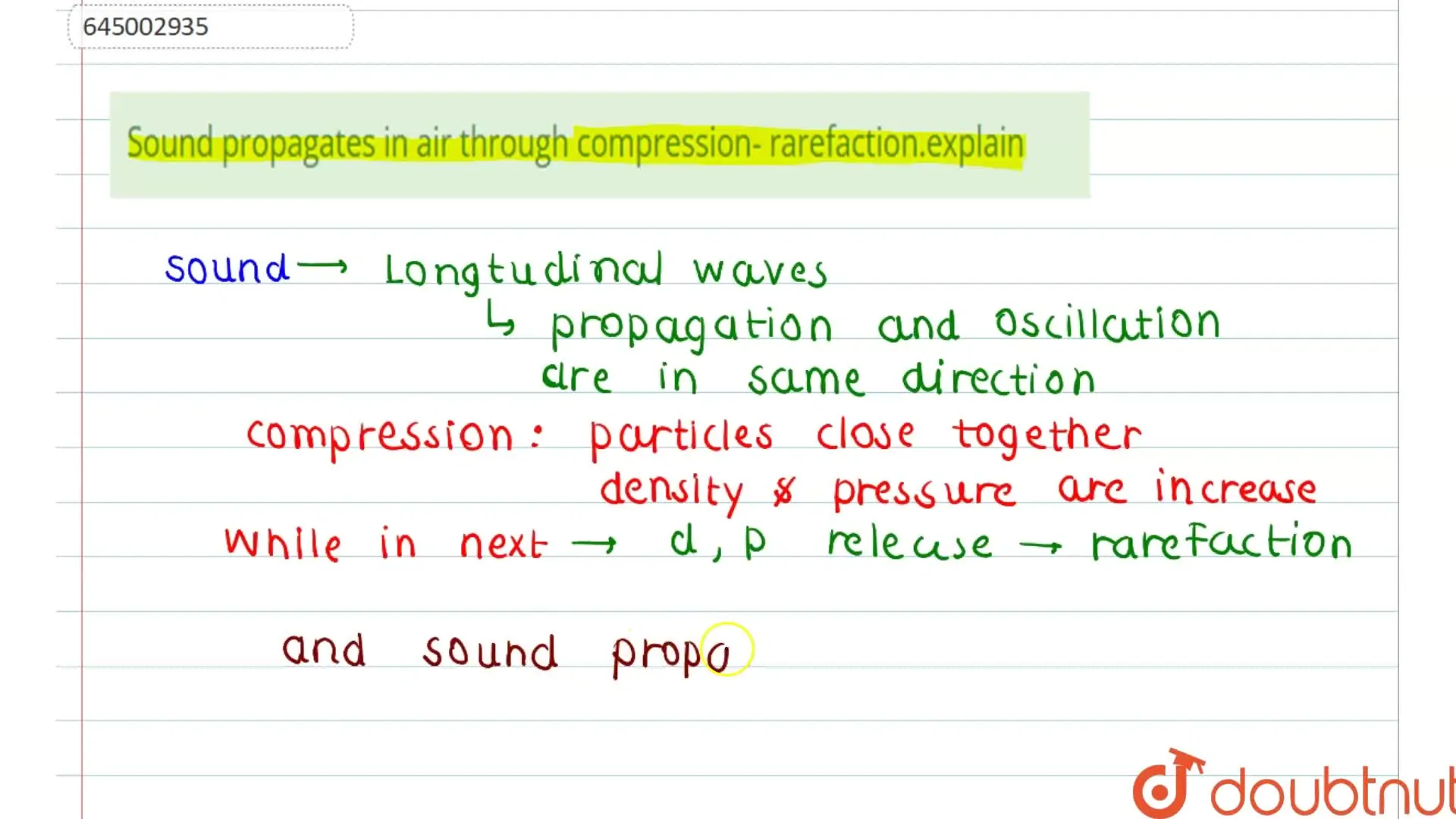 [Gujrati] Sound propagates in air through compression- rarefaction.exp