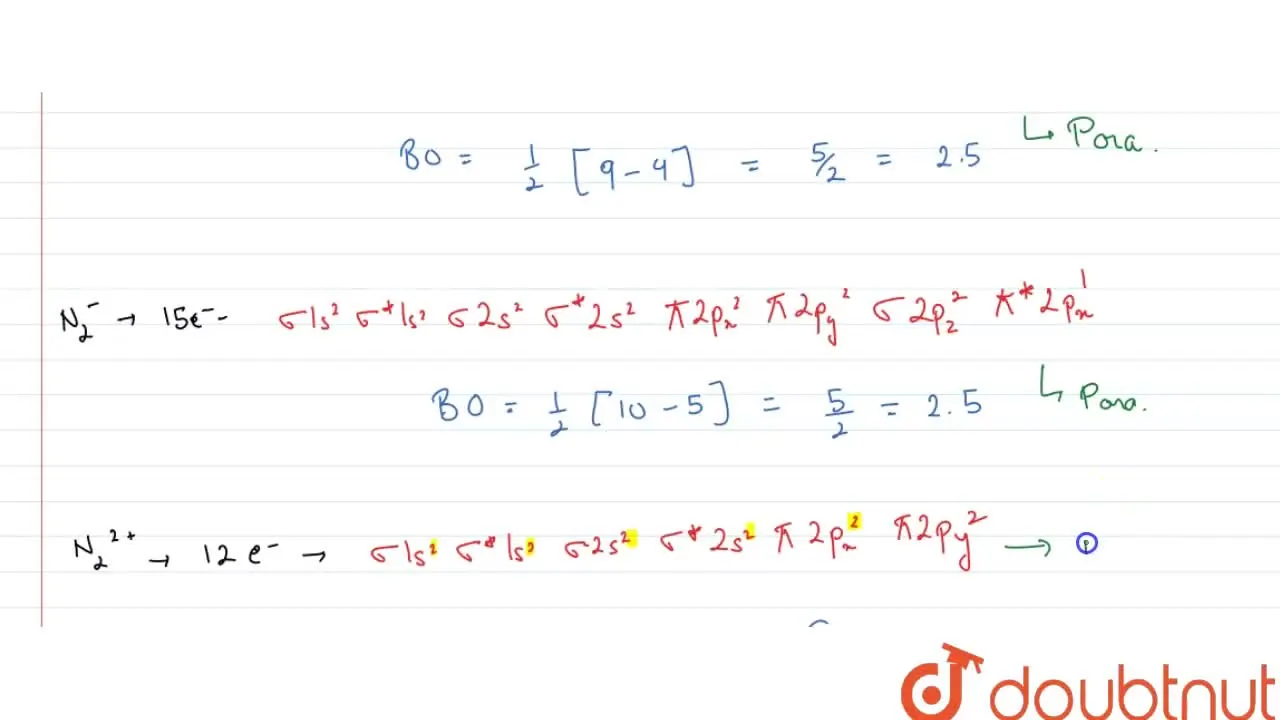 The energy of sigma2p(z), molecular orbital is greater than pi2p(x) an