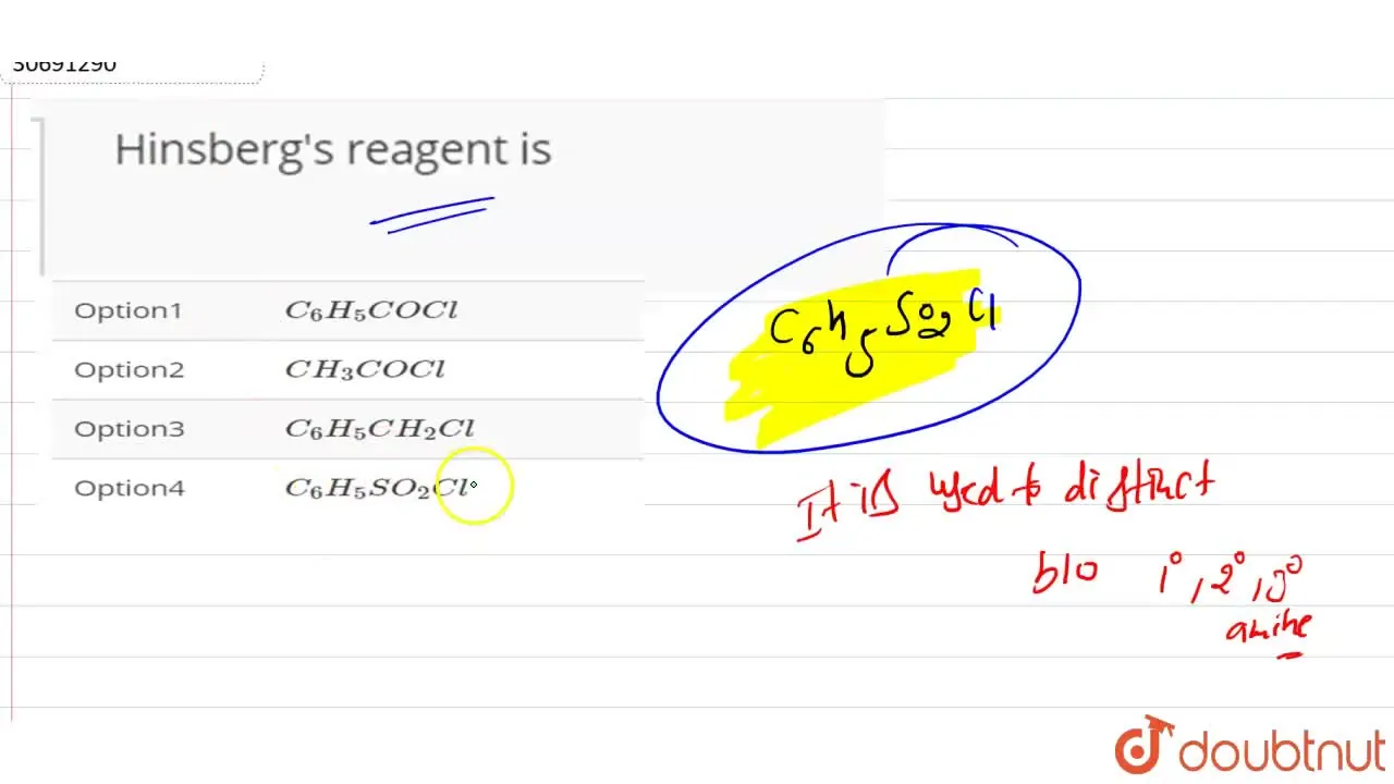 Hinsberg's reagent is