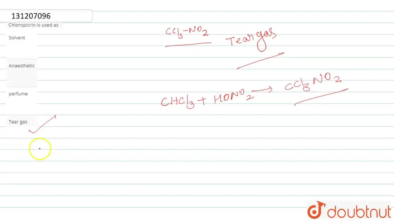 Chloropicrin is used as