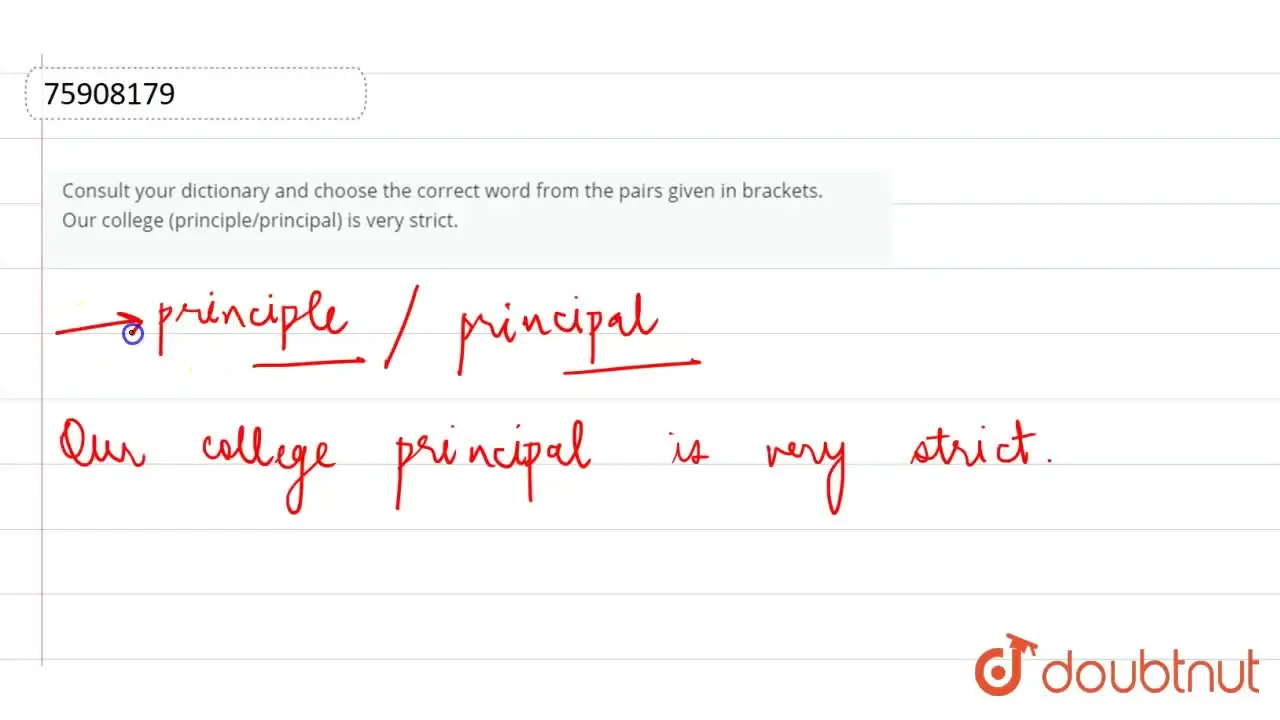 Consult your dictionary and choose the correct word from the pairs giv