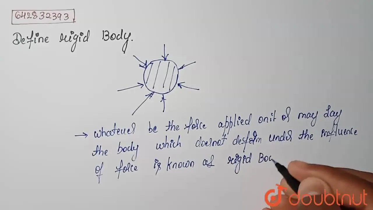 [Kannada] Define rigid body.