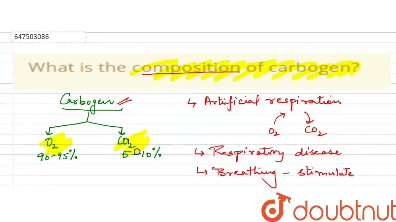 [Punjabi] What is the composition of carbogen?