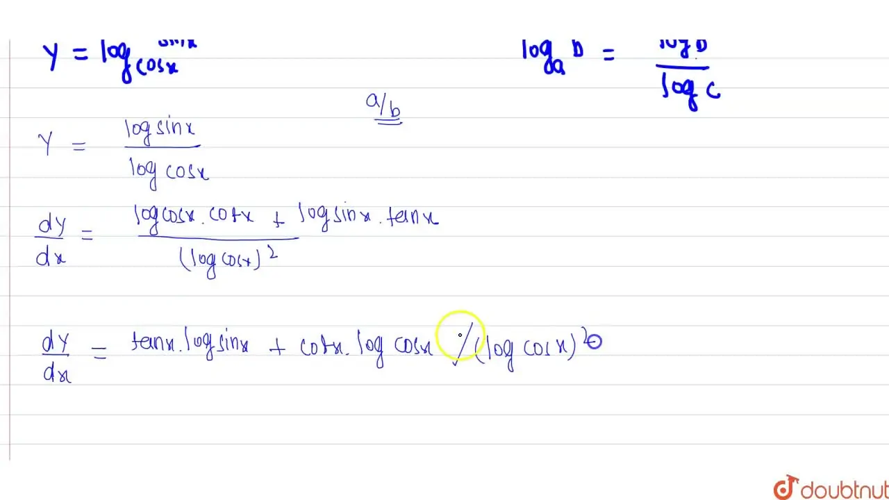 ((cot x log x+tan x log sinx))/((log sin x)^(2))