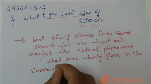 What is the basic aim of science?