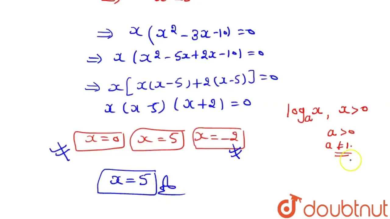If log(x)(3x^(2)+10x)=3 , then x=