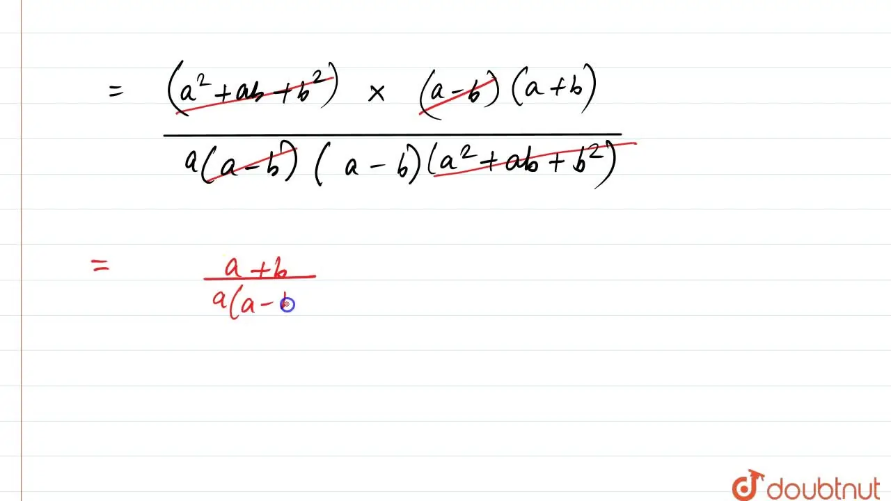 (a^2+ab+b^2)/(a^2-ab)div(a^3-b^3)/(a^2-b^2)