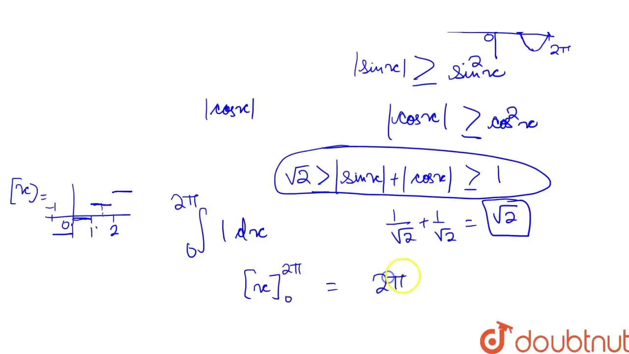 The value of int(0)^(2pi)[|sin x |+|cos x |] d x is equal to