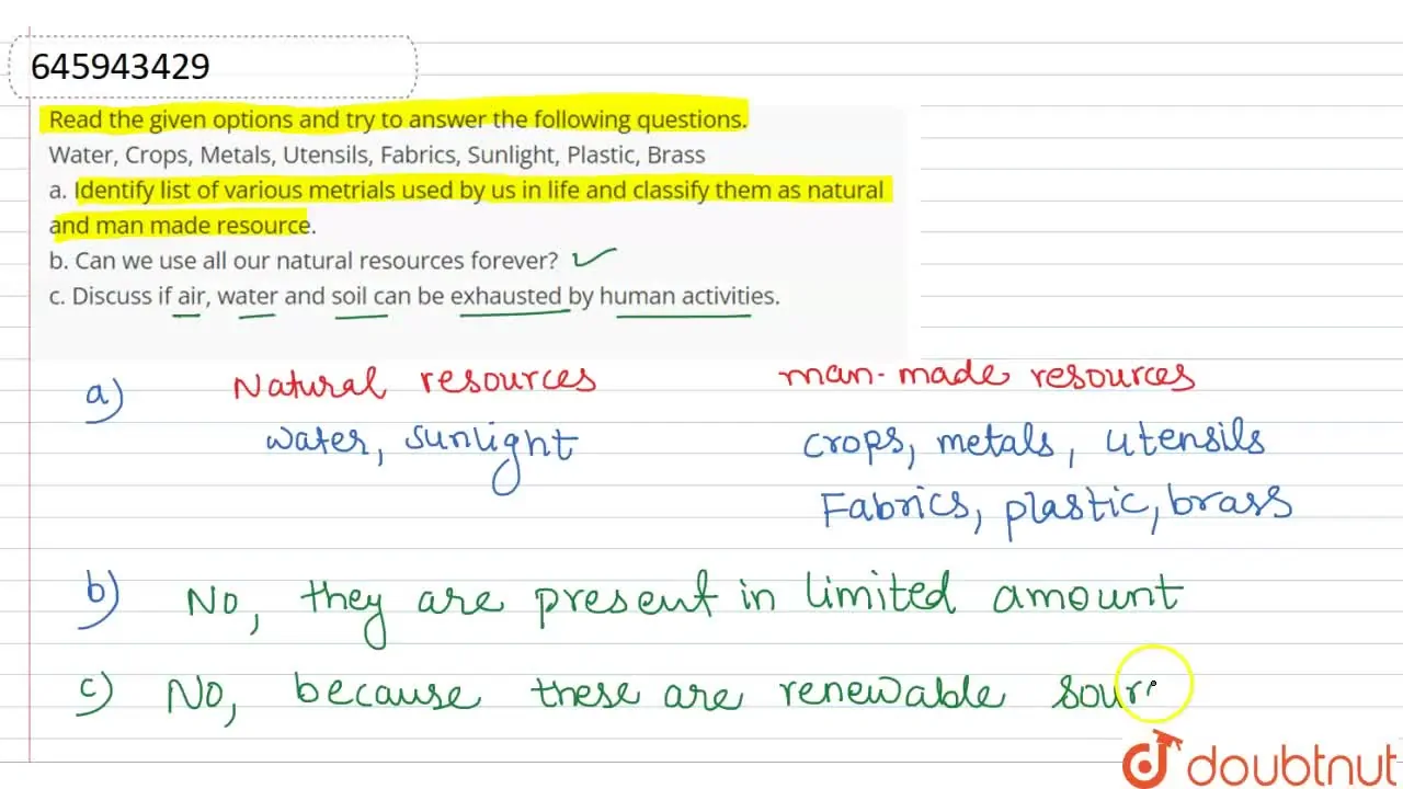 Read the given options and try to answer the following questions. Wa