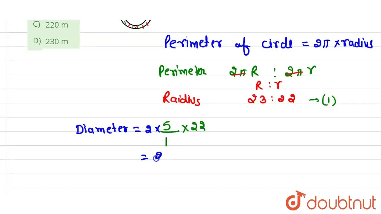 The ratio of the outer and the inner perimeter of a circular path is 2