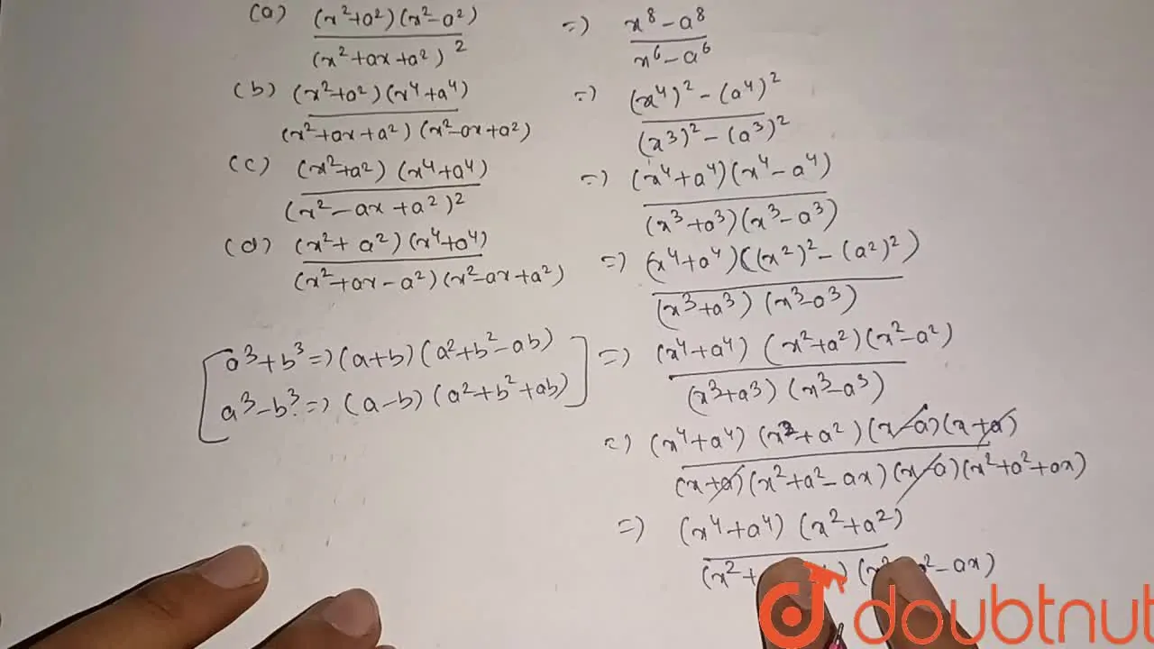 ((x^(2)+a^(2))(x^(4)+a^(4)))/((x^(2)-ax+a^(2))^(2))