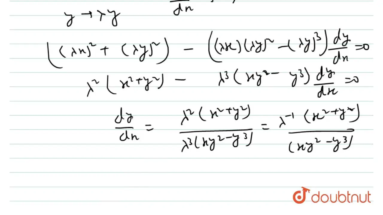 (d^(2)y)/(dx^(2))=2((dy)/(dx)-y) is differential equation of family of