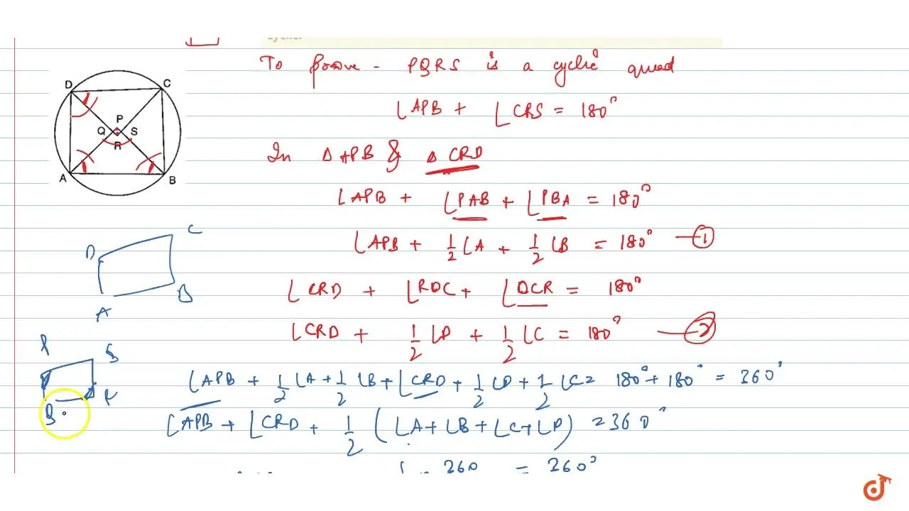 The quadrilateral formed by angle bisectors of a cyclic quadrilateral