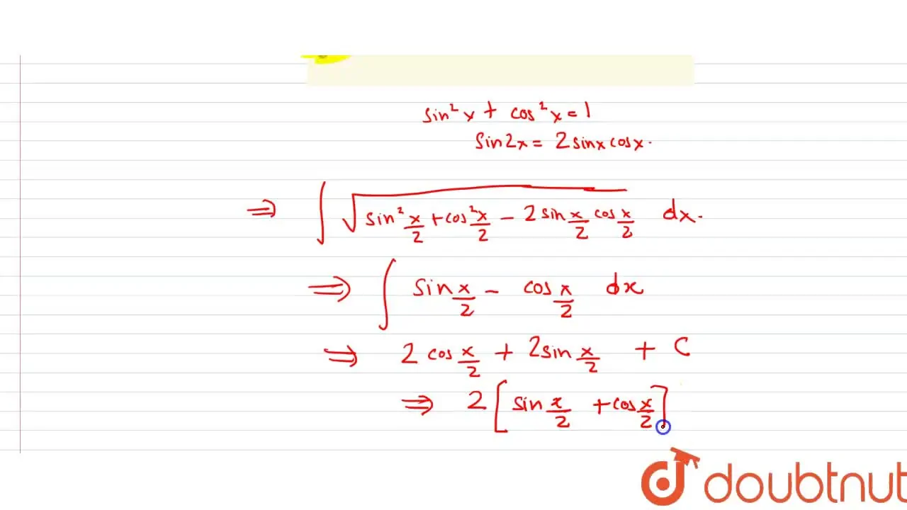intsqrt(1-sinx)dx=