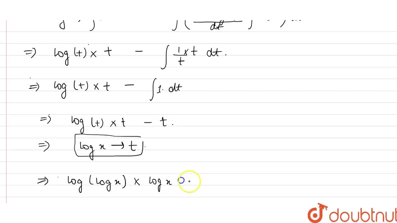 Evaluate the following integrals: int(log(logx))/(x)dx