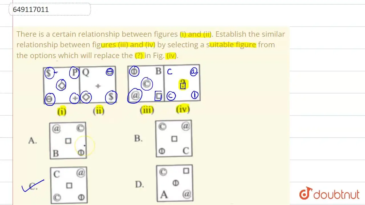 There is a certain relationship between figures (i) and (ii). Establis
