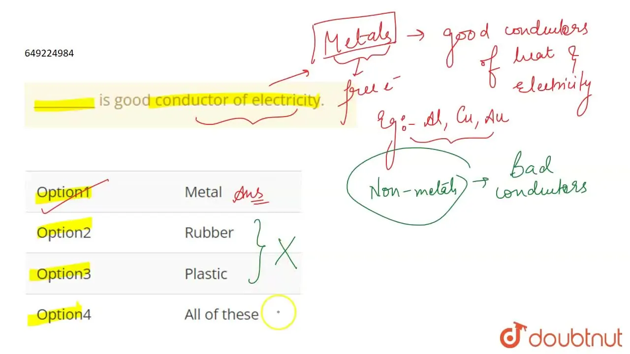 is good conductor of electricity.
