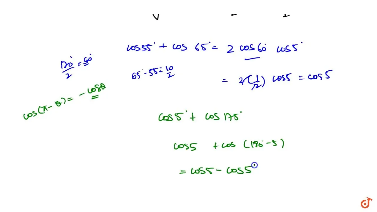 Prove that cos55^0+cos65^0+cos175^0=0