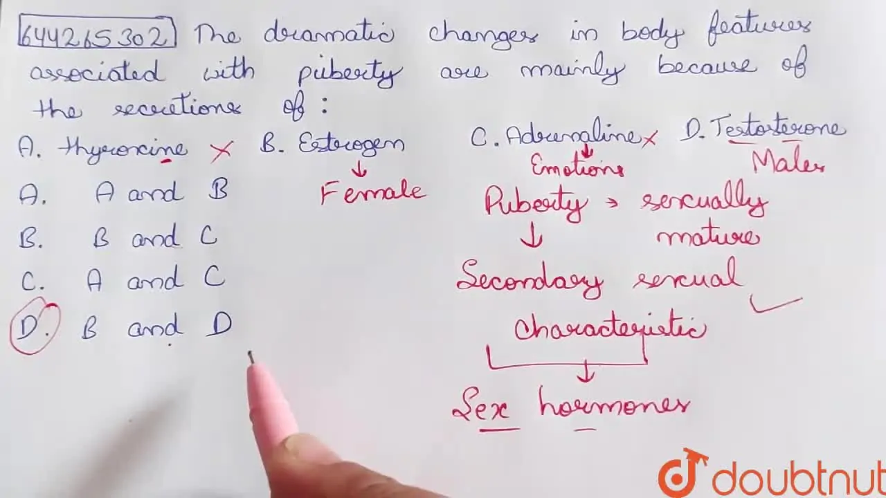 The dramatic changes in body features associated with puberty are main