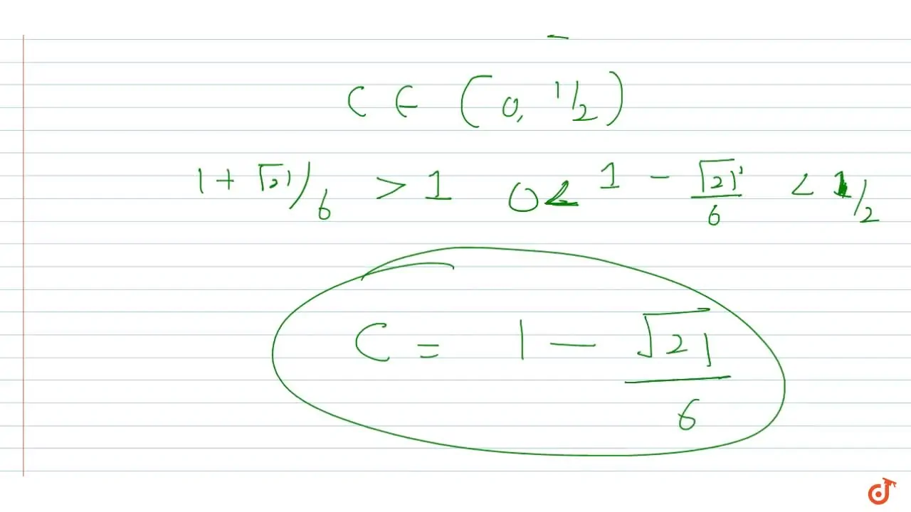 In the Mean Value theorem (f(b)-f(a))/(b-a)=f'(c) if a=0 , b =1/2 a