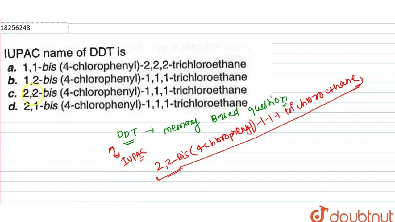 IUPAC name DDT is