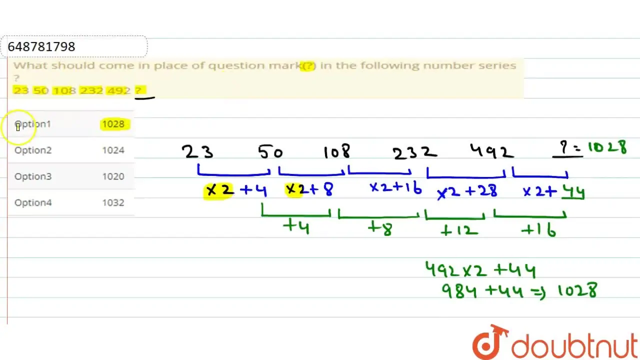 What should come in place of question mark(?) in the following number