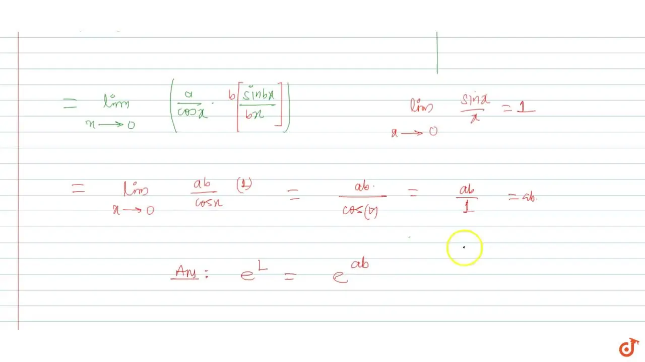 lim(x->0)(1+(asinb x)/(cosx))^(1/x), where a,b are non zero constants