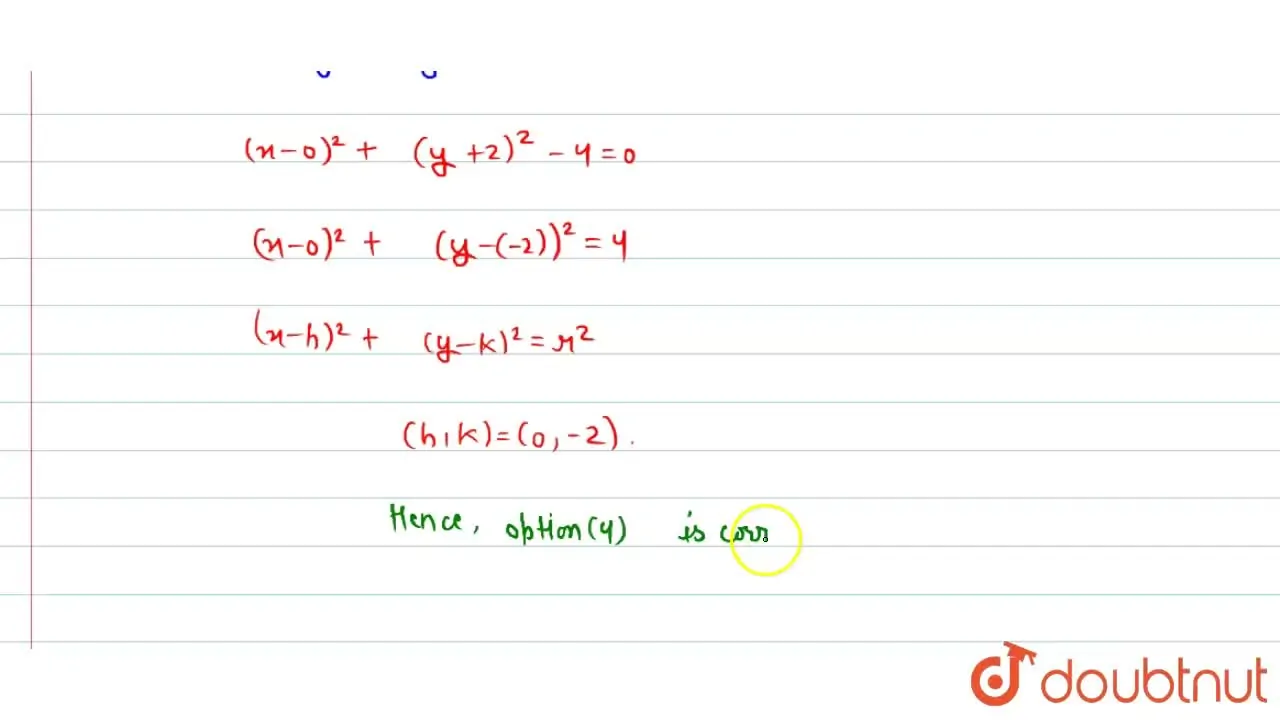 .Let z be a complex number such that |(z-2i)/(z+i)|=2,z!=-i.Then z lie
