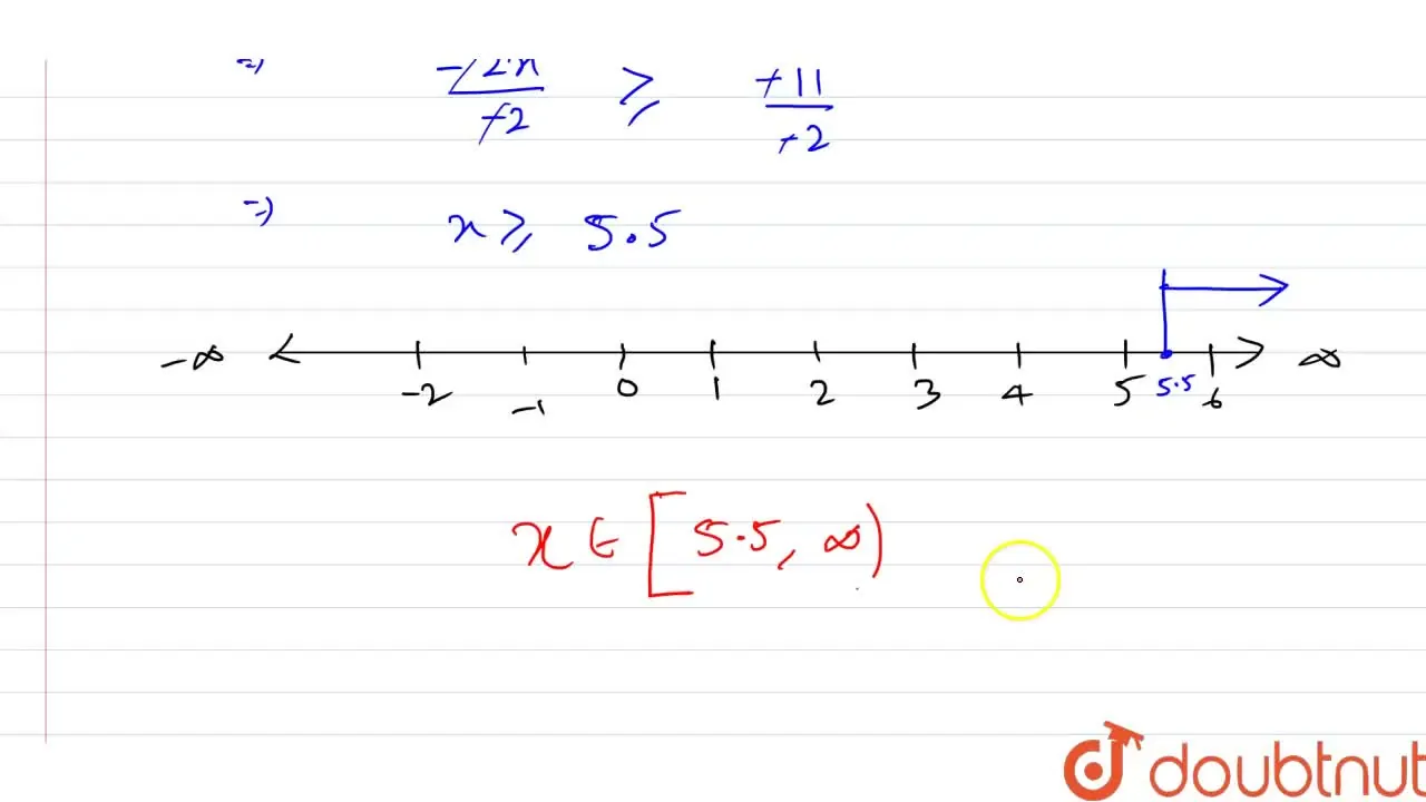 [Bengali] 2x+3le4(x-2), x in R