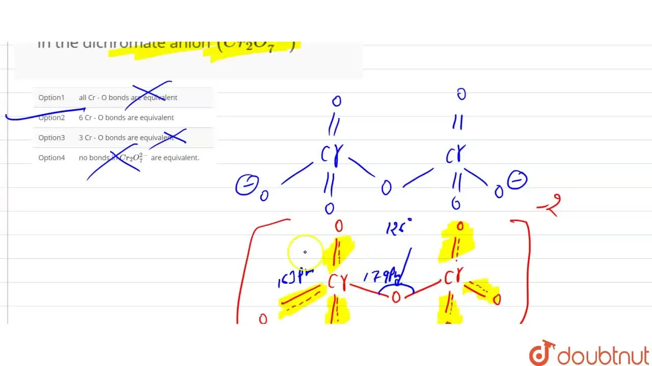In the dichromate anion (Cr2O7^(2-))