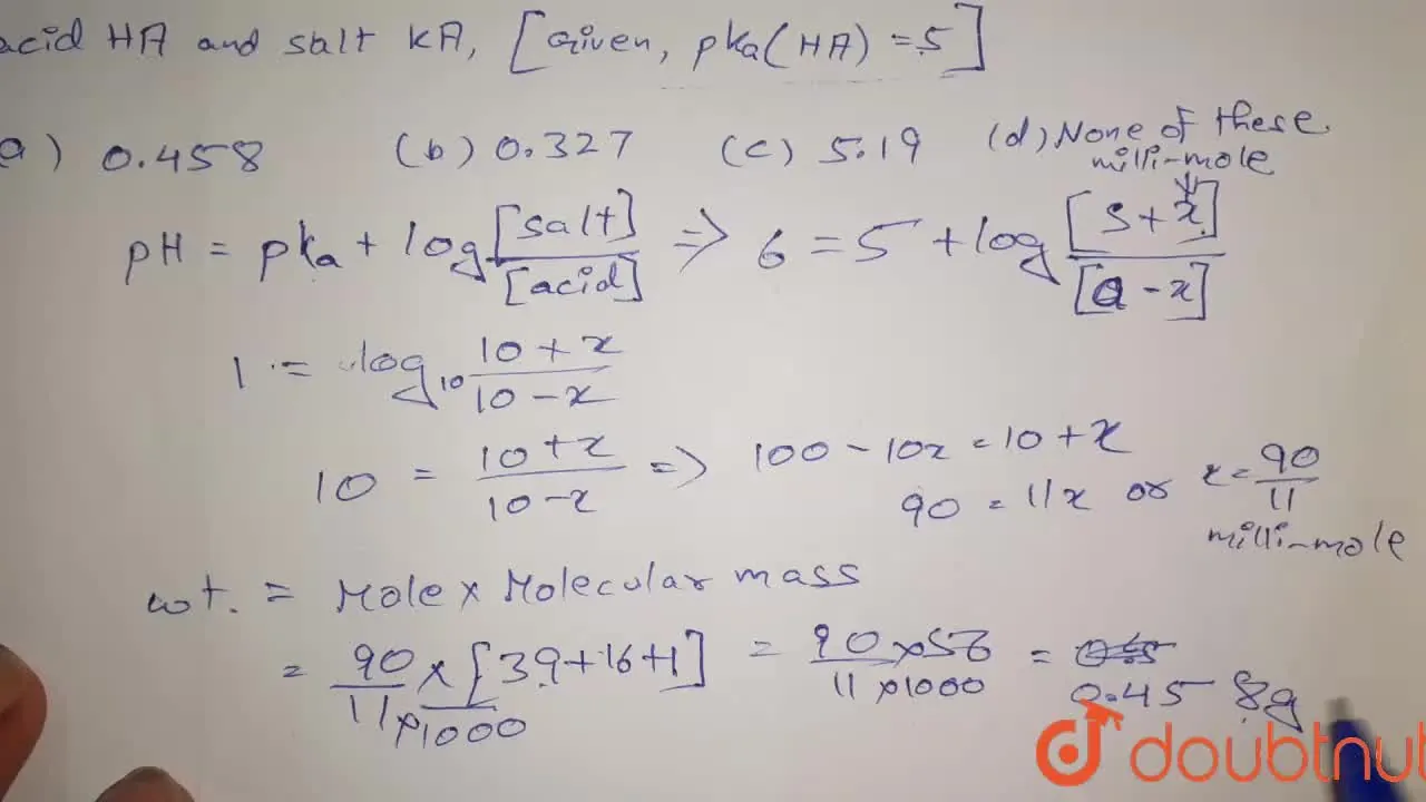 How many gm of solid KOH must be added to 100 mL of a buffer solution