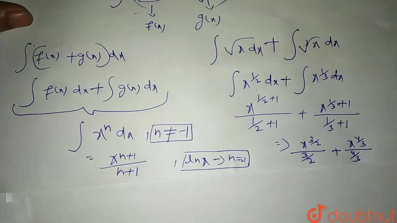Find integrals of given functions int(sqrt(x) + root(3)(x))dx