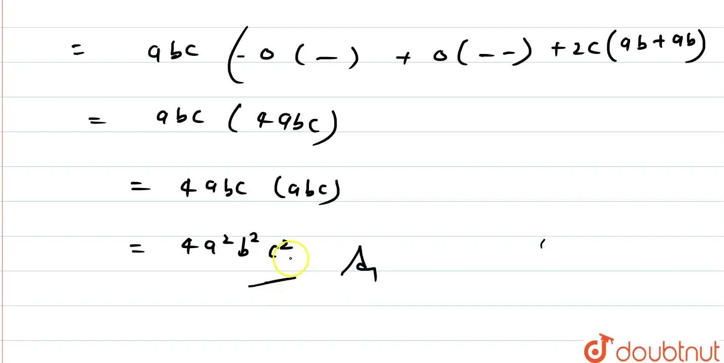 सिद्ध कीजिए कि: |(a^(2),bc,ac+c^(2)),(a^(2)+ab,b^(2),ac),(ab,b^(2)+b