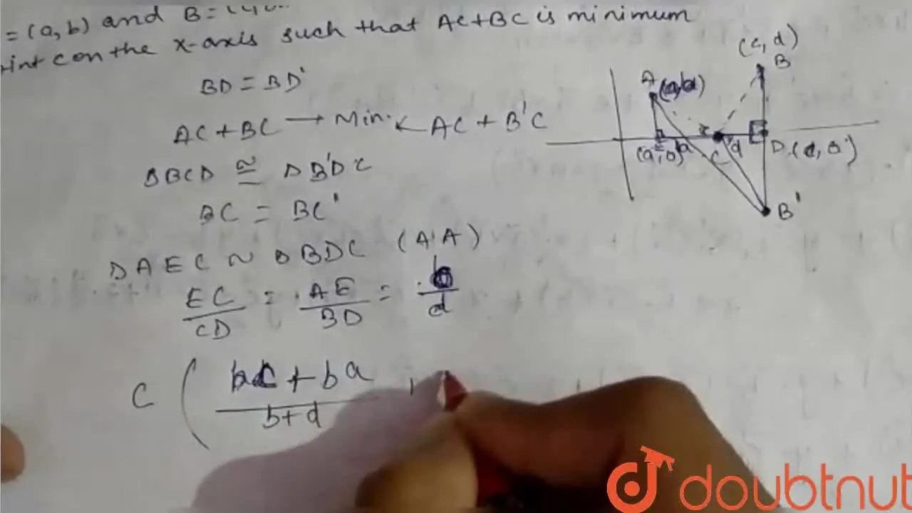 Let A=(a,b) and B=(c,d) where c gt a gt 0 and d gt b gt 0. Then, poi