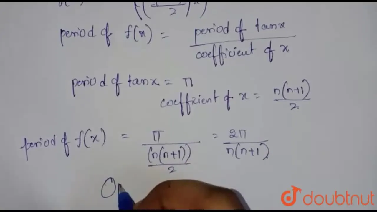 [Telugu] The period of tan(x+2x+3x.... nx) is