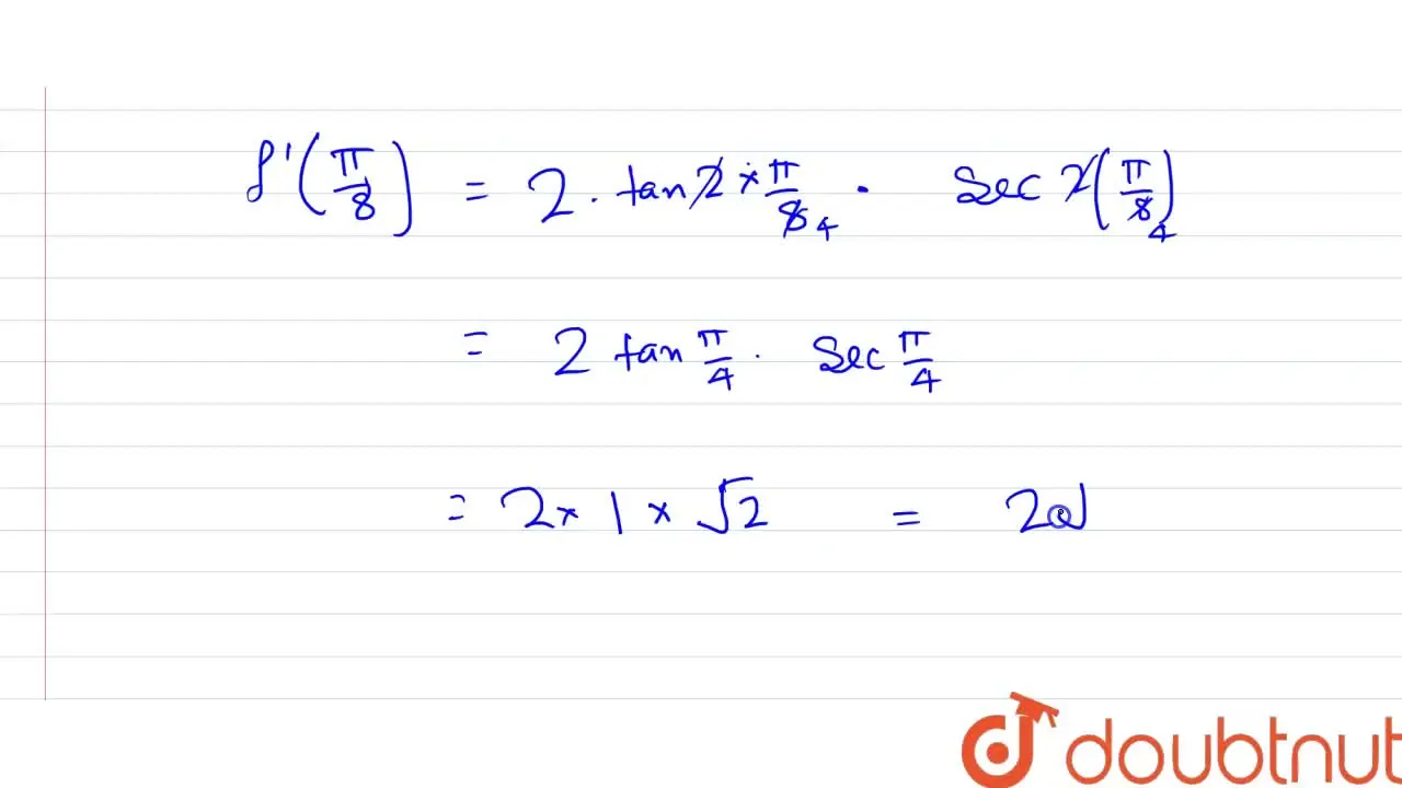 [Bengali] Find from the first principle, the derivative of f(x)=sec2x"