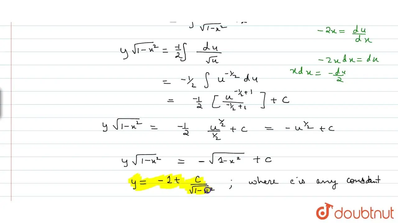 Solve 1 x 2 dy dx xy x