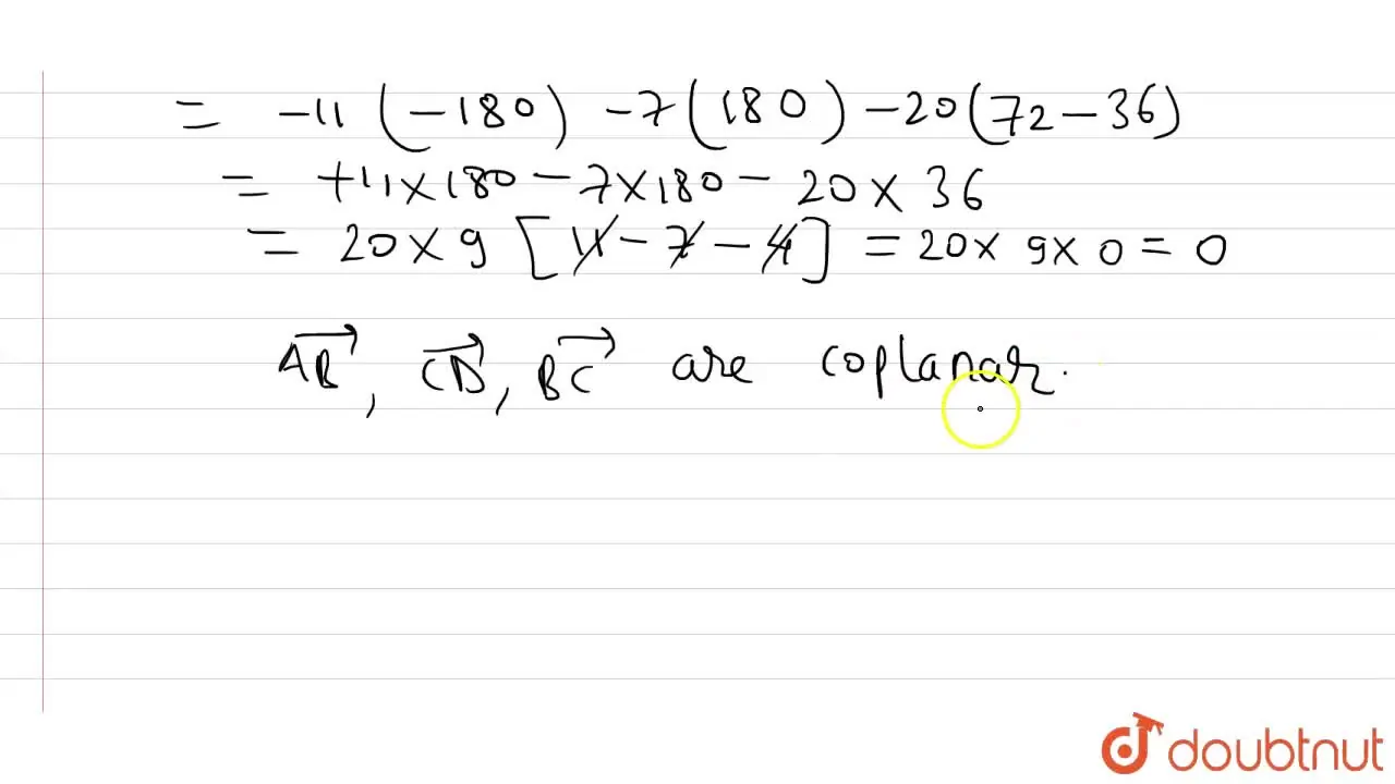 a,b,c are three non-coplanar vectors. Show that the points with p.y's
